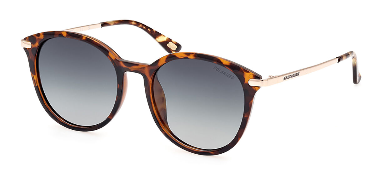 Skechers SE6210 Polarized 56R Oval Brown Dark Tortoise Sunglasses ...