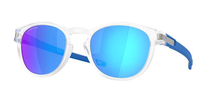 Oakley OO9349 LATCH Asian Fit 934958 Round Matte Clear Sunglasses ...