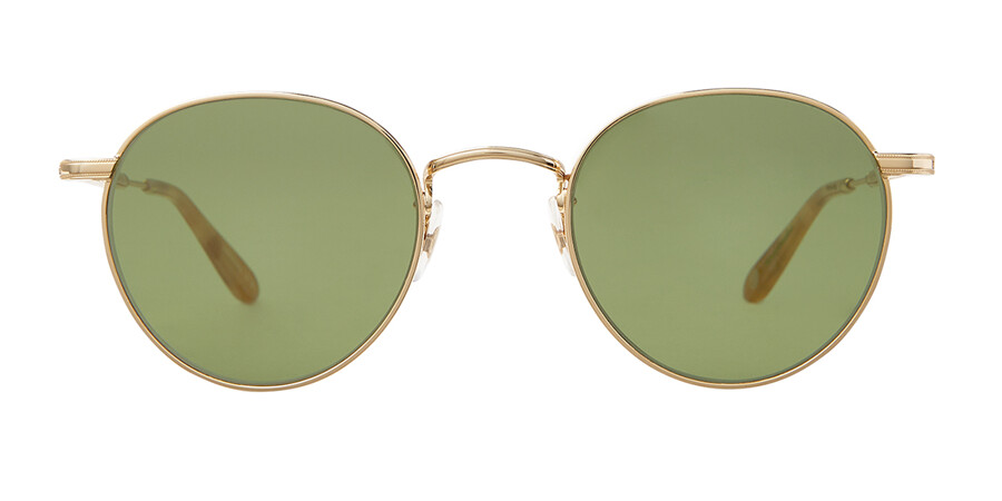 Garrett Leight WILSON M SUN G-EMT/SFPGN Oval Gold Ember Tortoise ...