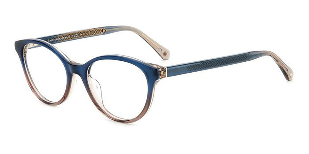 Kate Spade Irene WTA Oval Transparent Blue Brown Eyeglasses ...