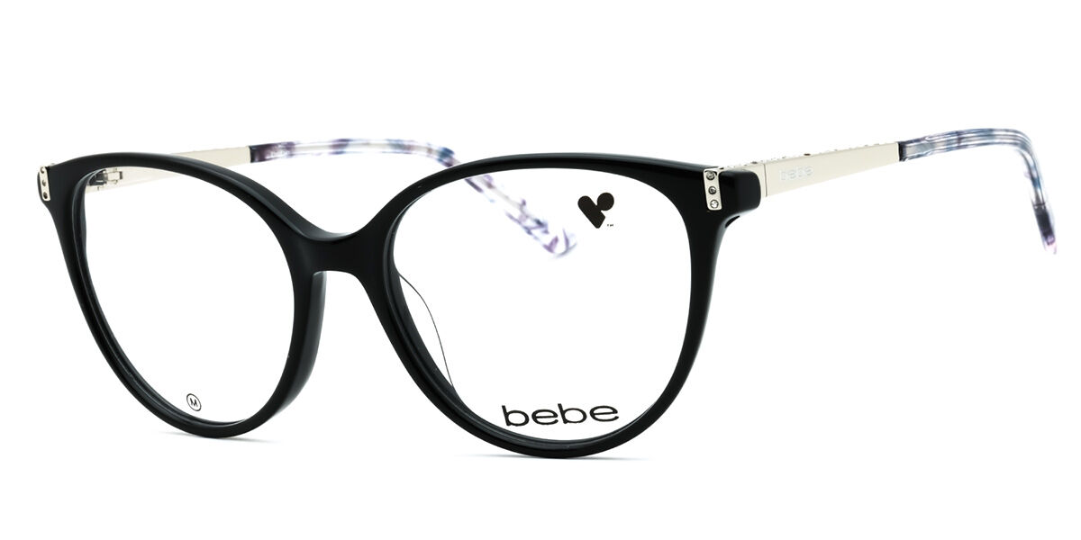 Bebe BB5215 001 Oval Jet Black Eyeglasses | SmartBuyGlasses US