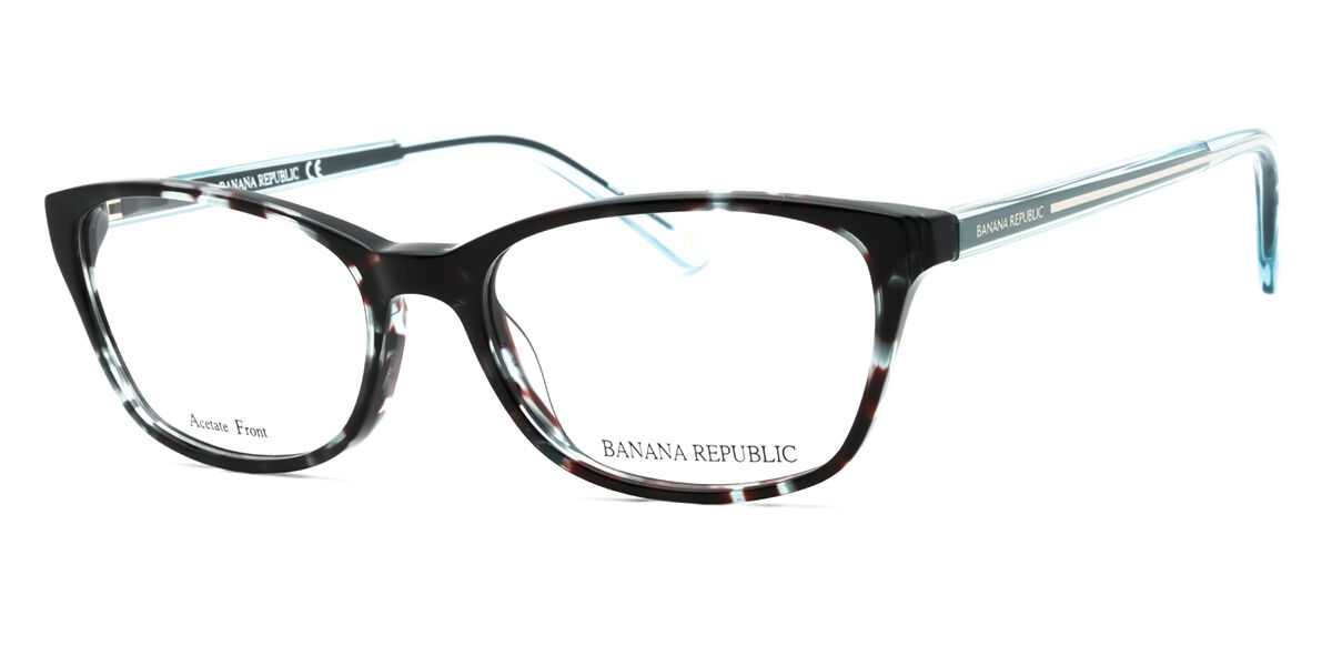 Banana Republic BR 204 0EO3 Rectangle Black Green Tortoise Eyeglasses ...