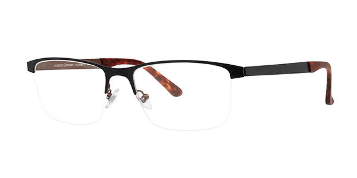 Prodesign Essential 3133 6031 Square Black Eyeglasses | SmartBuyGlasses US